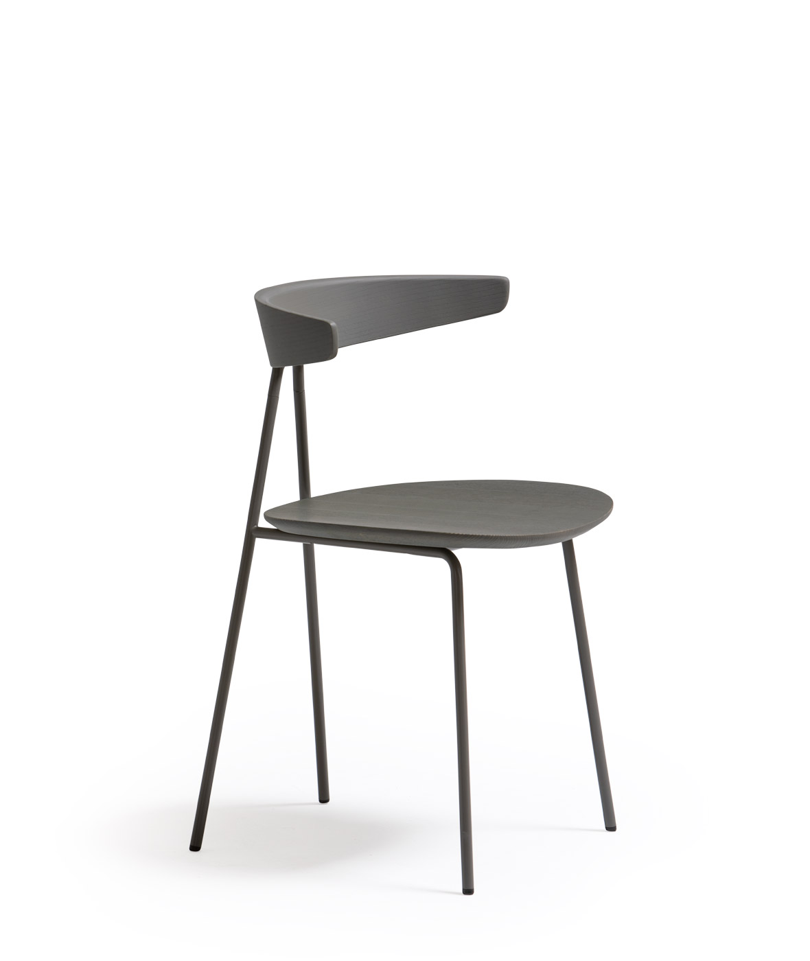 Chaise Compass avec pieds métalliques - Vergés